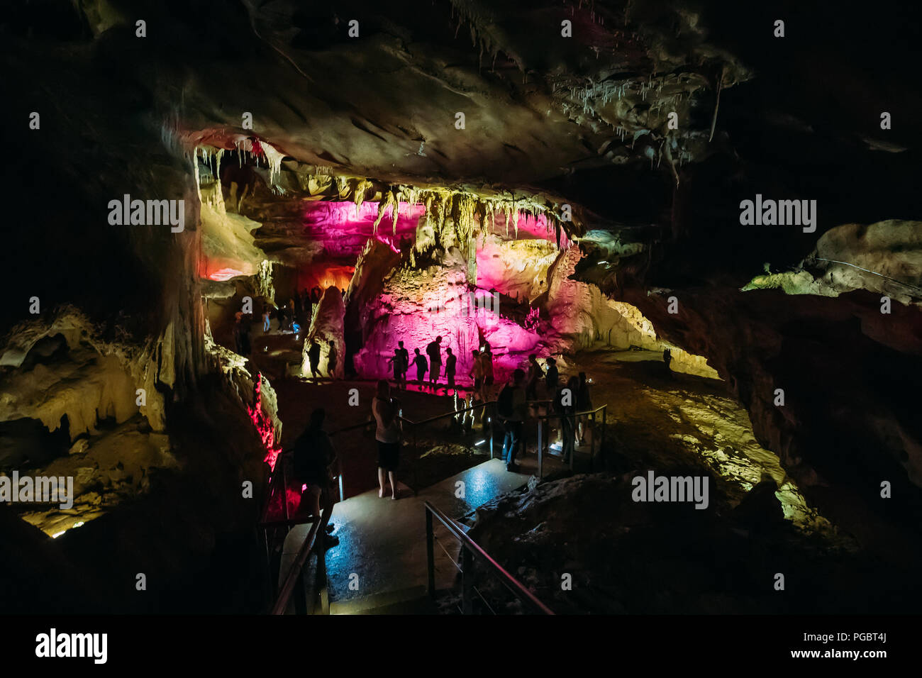 Kutaisi, Georgia. View Of Prometheus Cave Also Called Kumistavi Cave ...