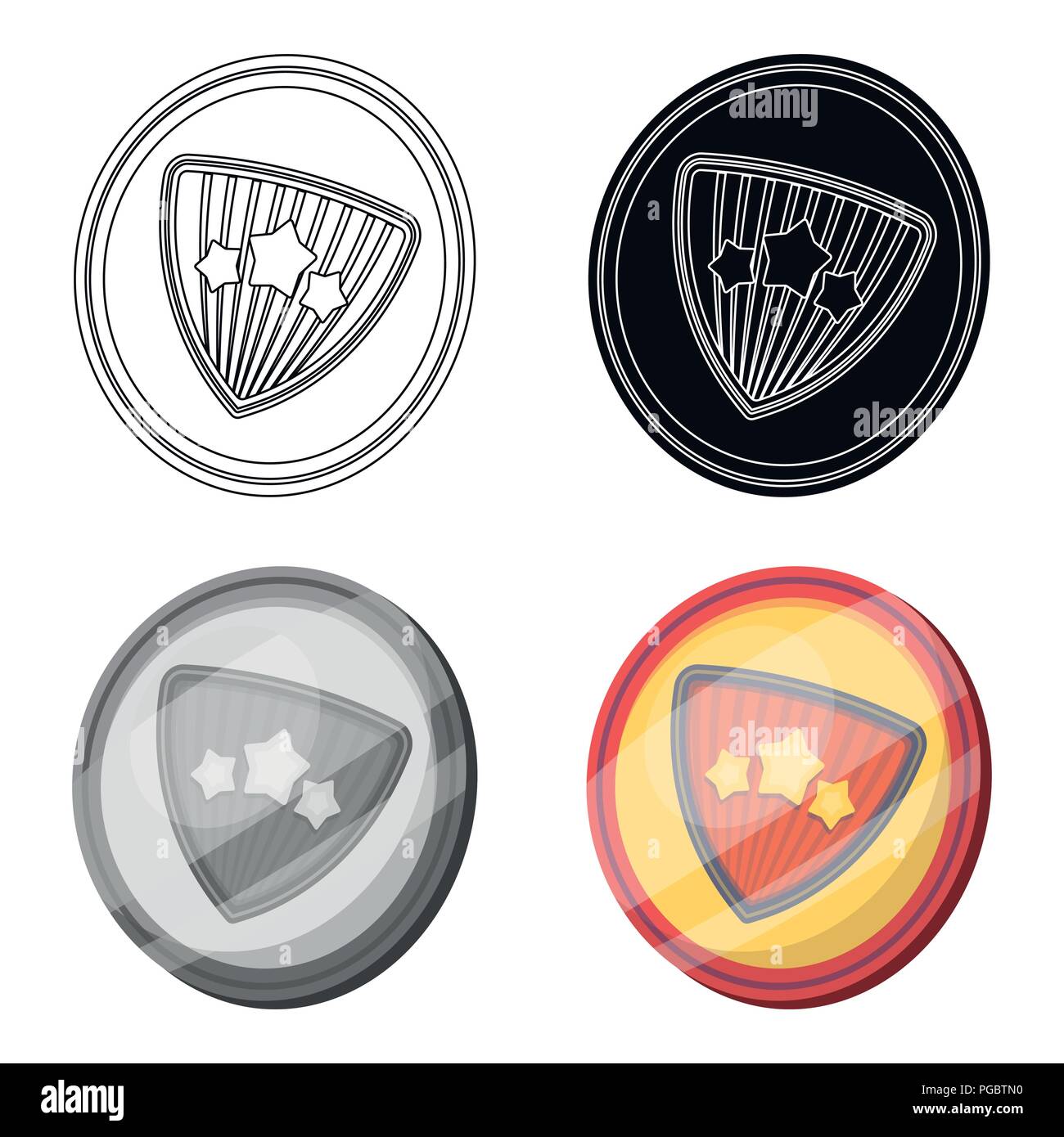 Shield, single icon in cartoon style.Shield, vector symbol stock ...