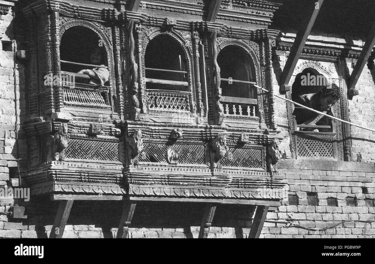 Newari carved window hi-res stock photography and images - Alamy
