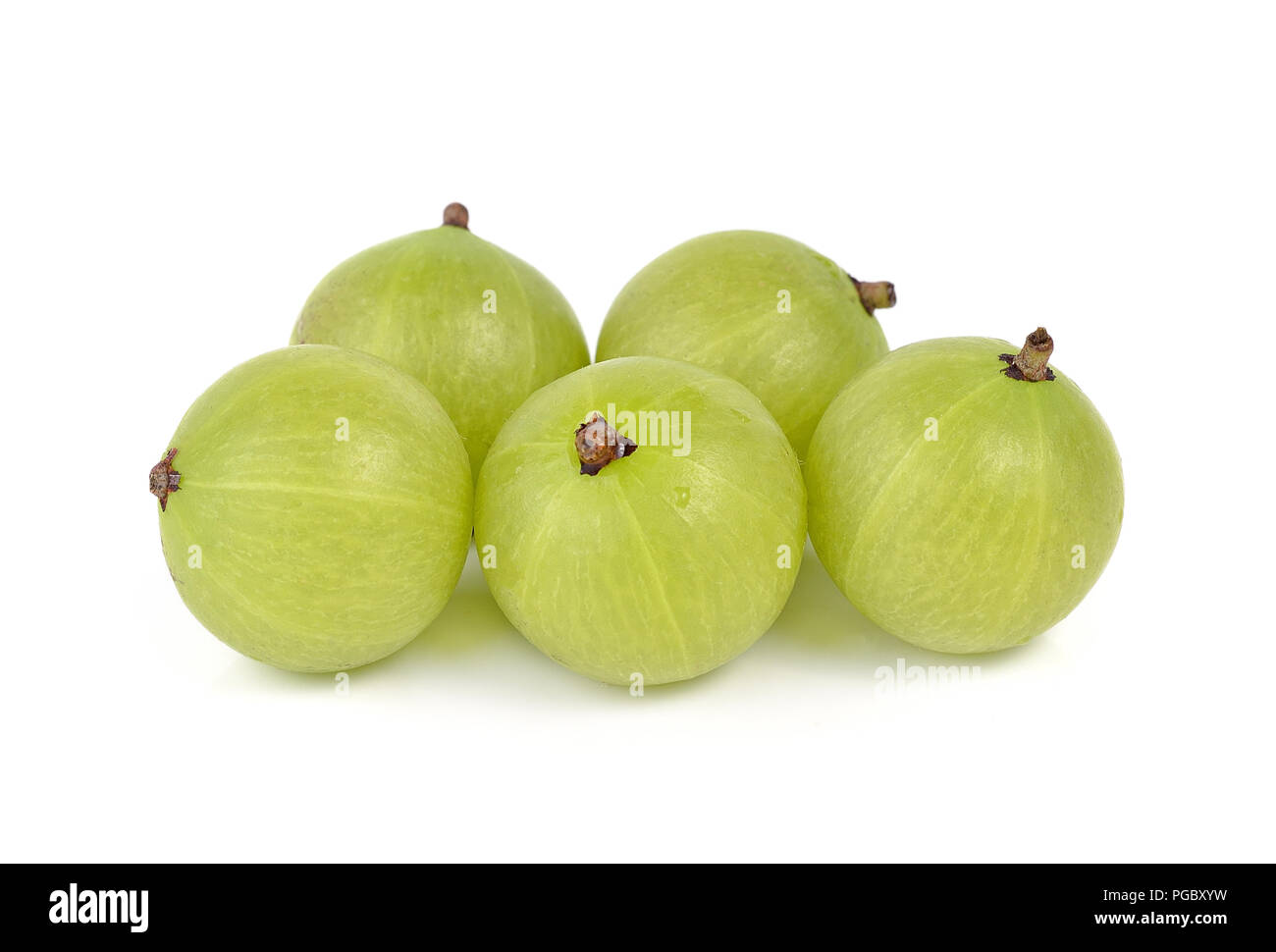 gooseberries on white background Stock Photo - Alamy