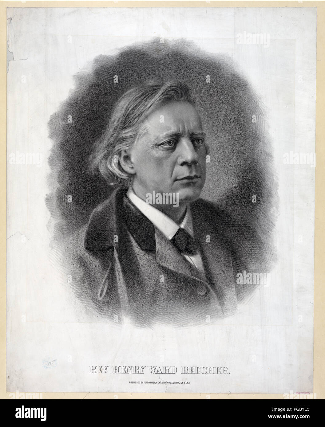 Rev. Henry Ward Beecher Stock Photo - Alamy