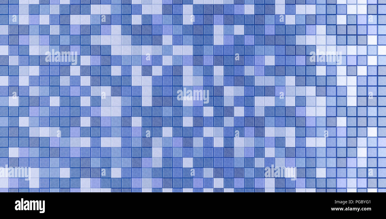 Blue swimming pool tiles, 3D illustration Stock Photo - Alamy