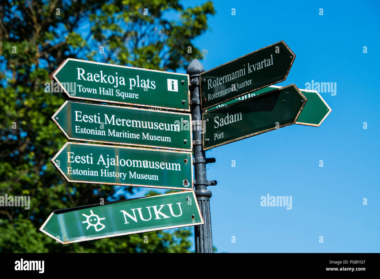 Direction signs street town centre hi-res stock photography and images ...