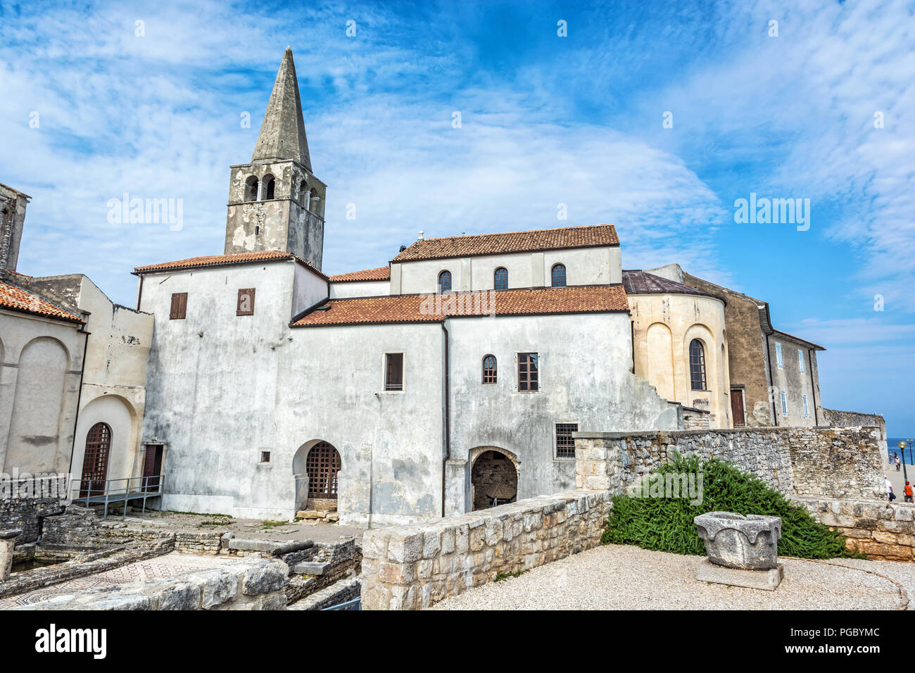 Wonderful Euphrasian Basilica in Porec, Istria, Croatia. Religious ...