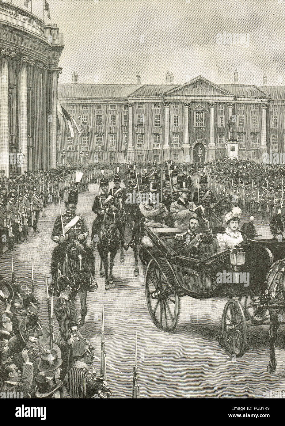 Visit of the Duke and Duchess of York, Dublin, Ireland, 1897, Prince ...