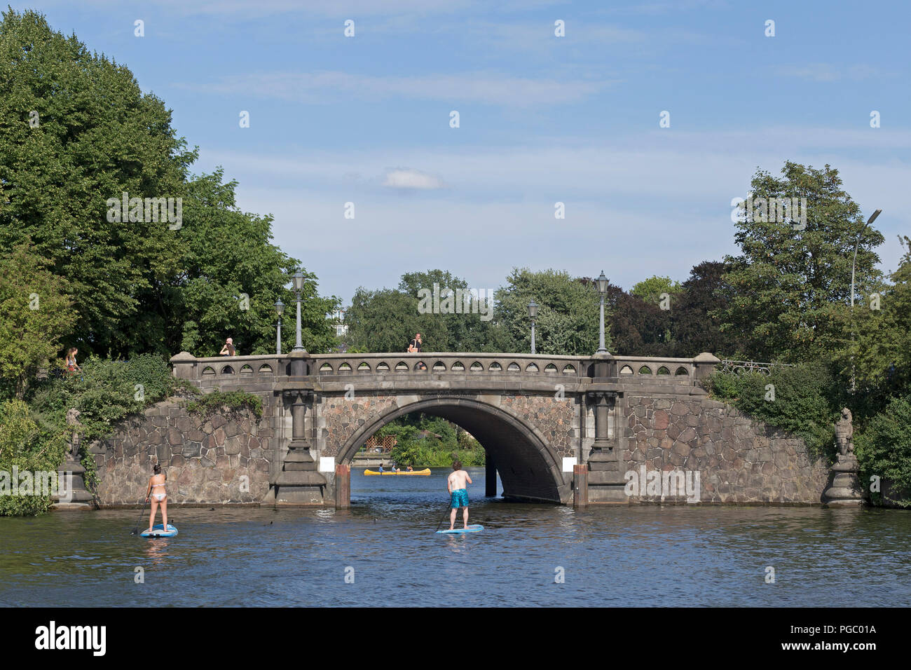 Building outer alster lake hi-res stock photography and images - Alamy