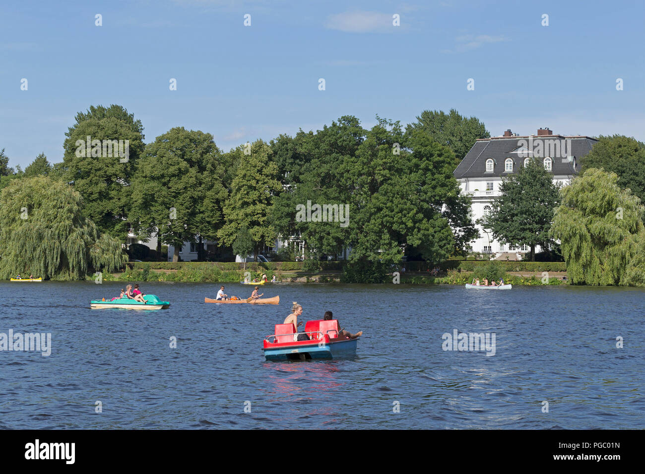 lake Außenalster (Outer Alster), Hamburg, Germany Stock Photo - Alamy