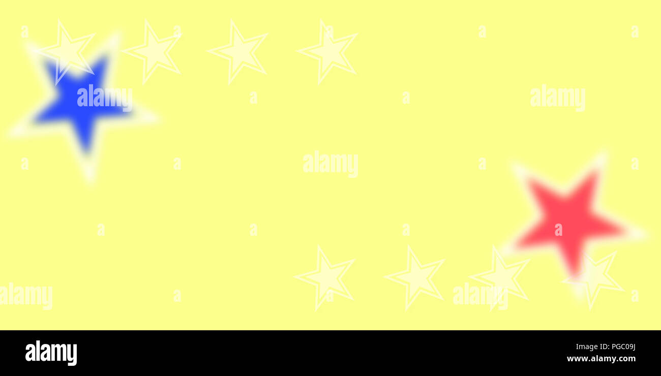 red blue stars on a yellow background - geometric shapes backdrops ...