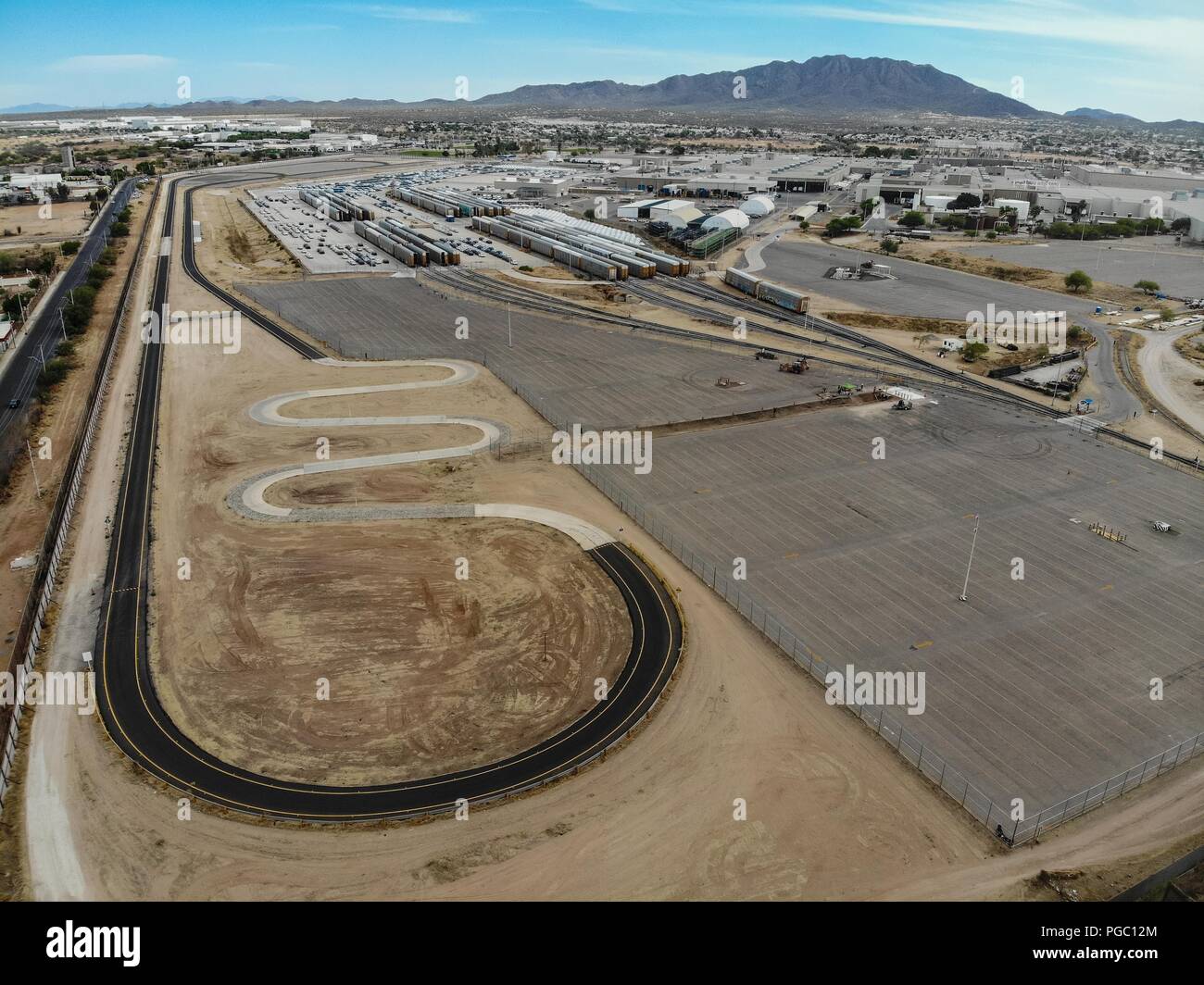 Aerial view of the Ford Motor Company automotive company in the ...