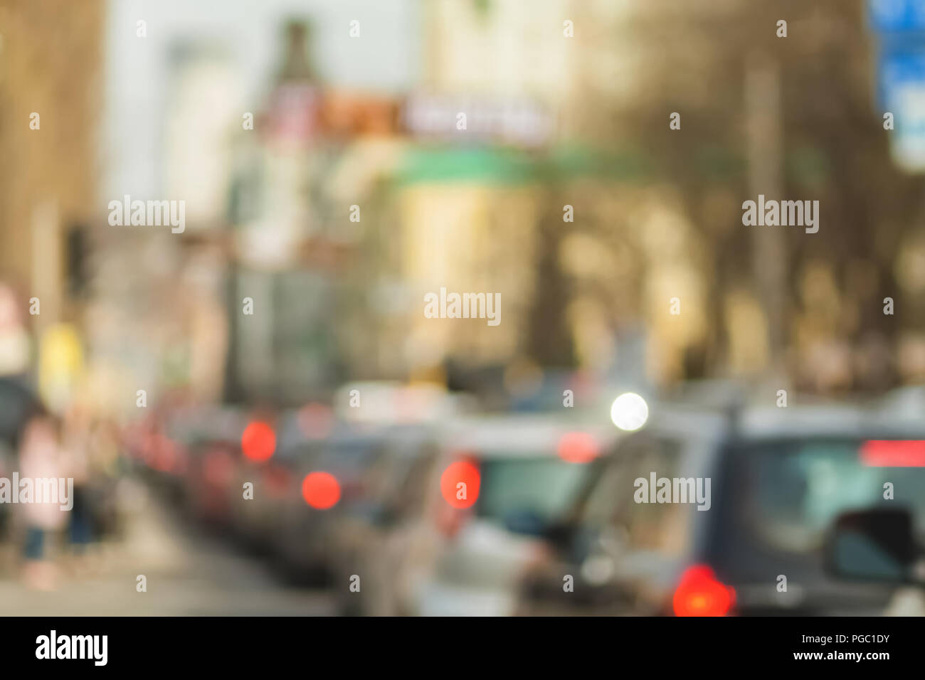 Blurred background photo. Summer blurry city backdrop Stock Photo - Alamy