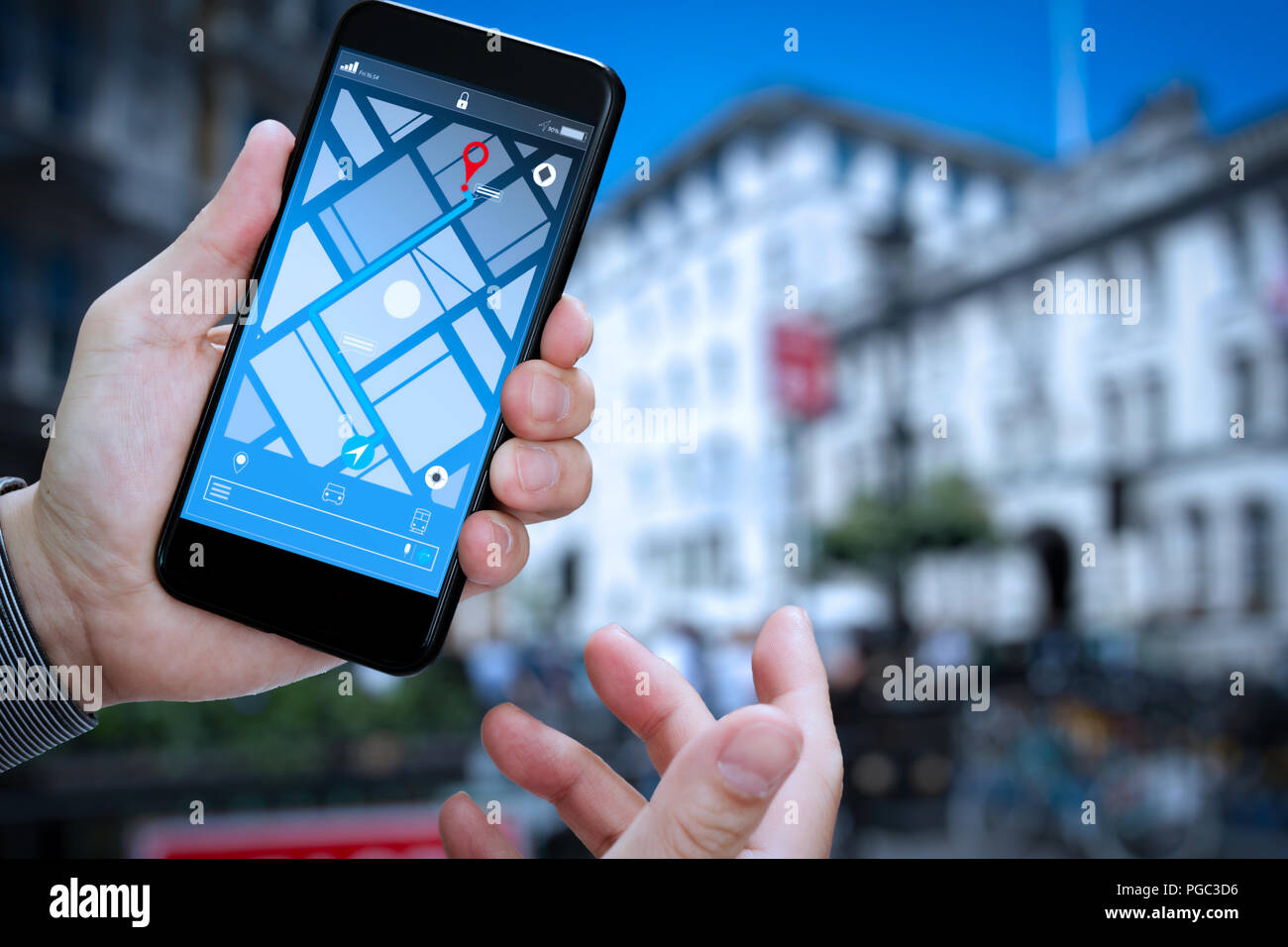 Gps map hi-res stock photography and images - Alamy