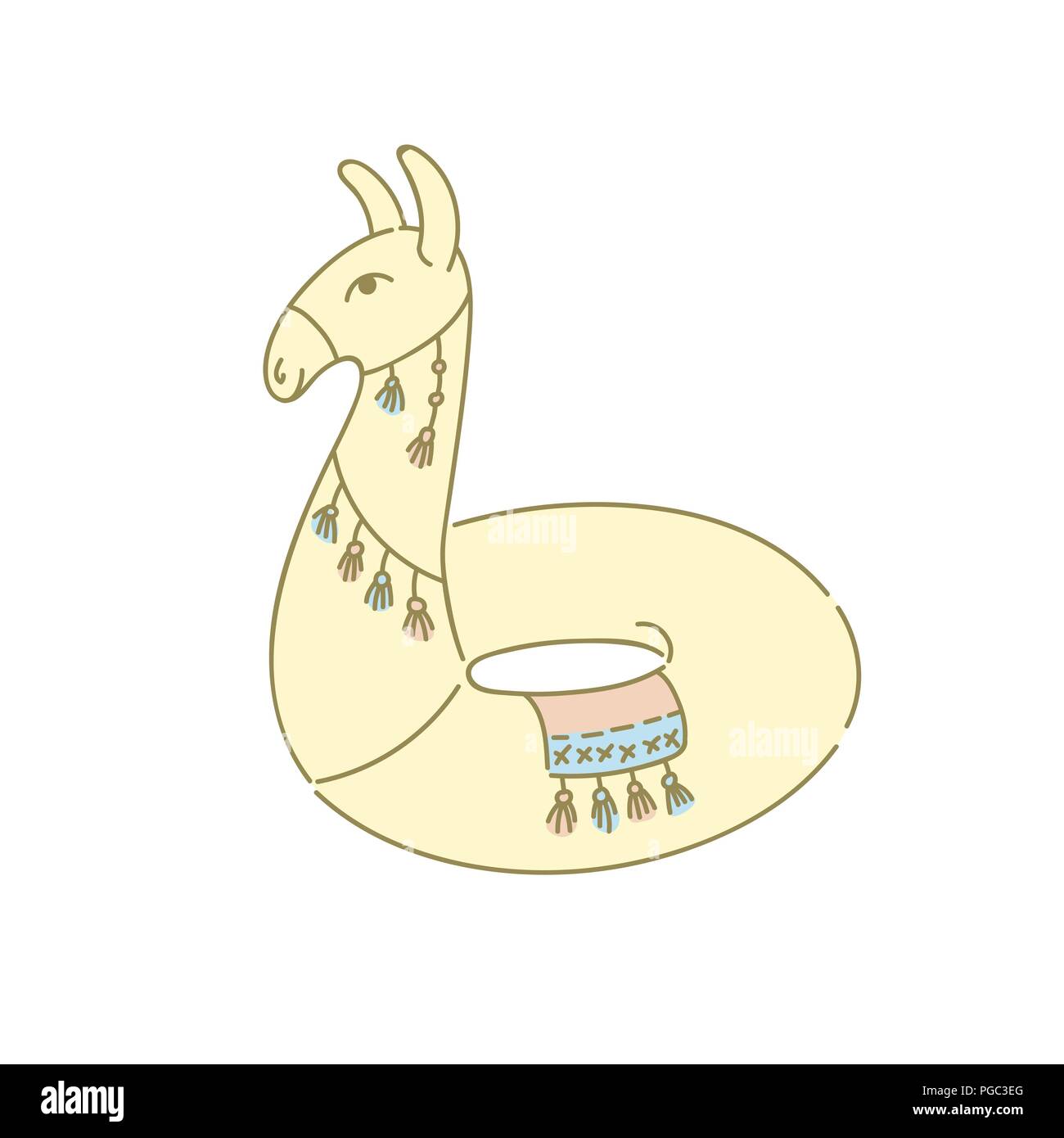 Alpaca peru children Stock Vector Images - Alamy