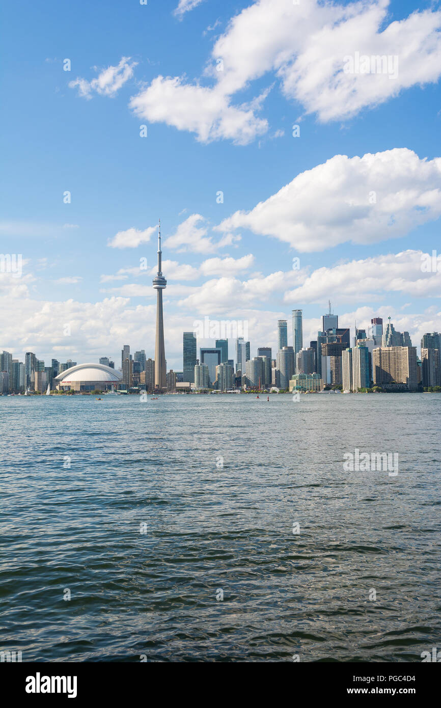 Toronto,Canada-august 3,2015:the famous Toronto skyline view from the ...