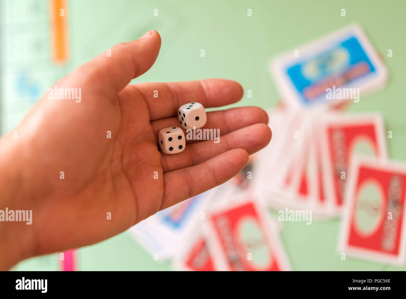 Child playing poker green hi-res stock photography and images - Alamy