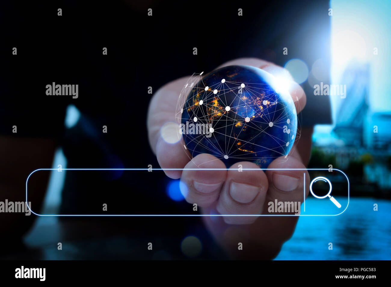 Searching Browsing Internet Data Information Networking Concept with ...