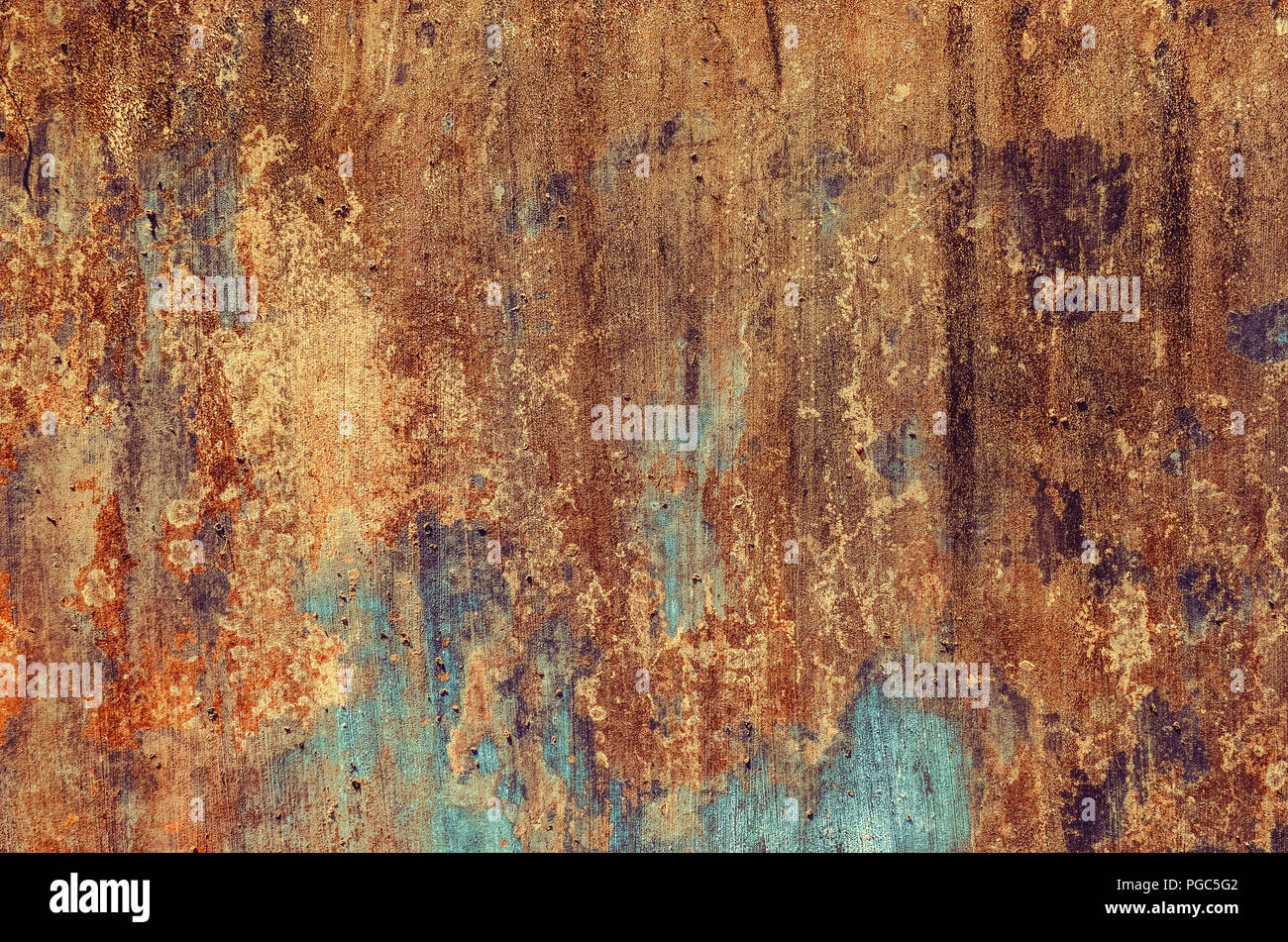Old, abandoned, colorful and aged wall texture/background Stock Photo ...