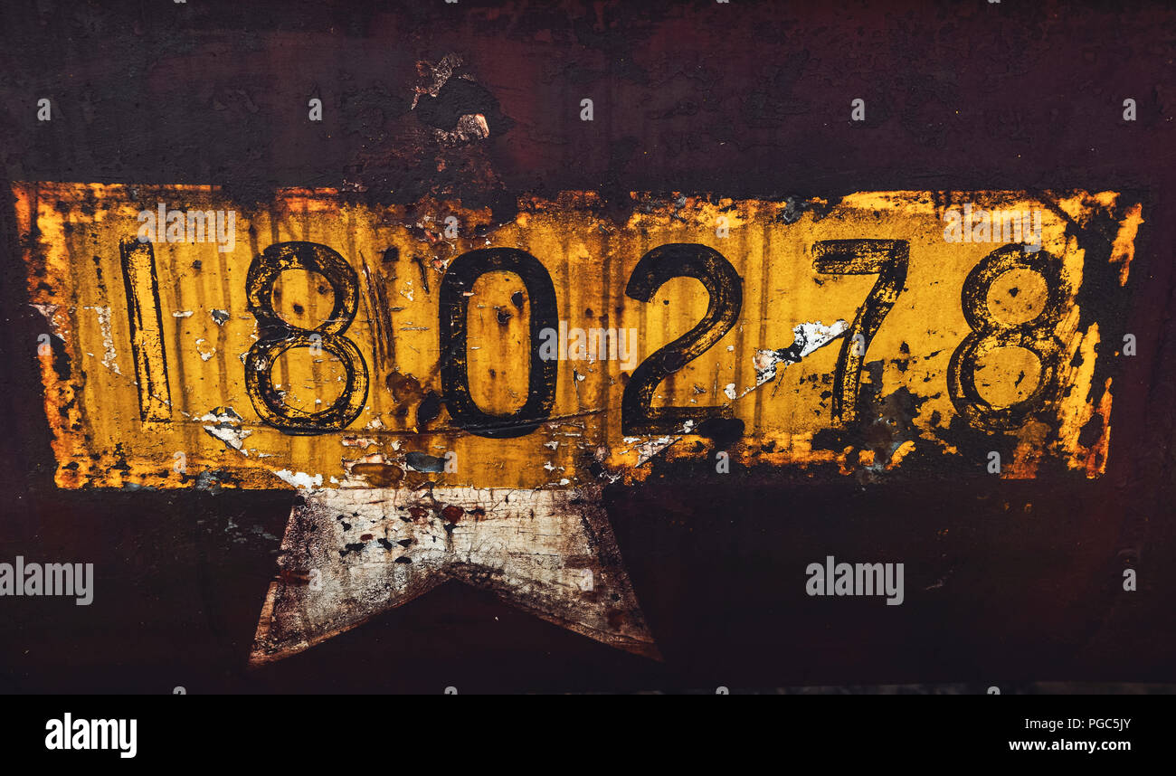 Old, abandoned, colorful and aged wall/metal texture/background Stock ...