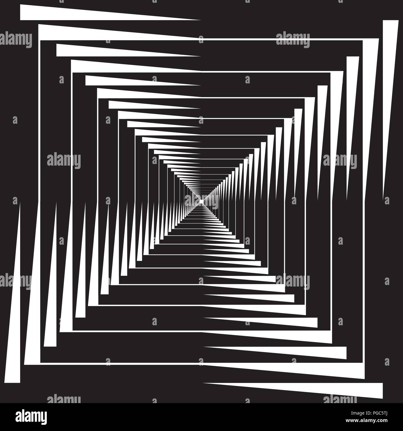 Abstract Frame Multiple Asymmetry Black on transparent seamless ...