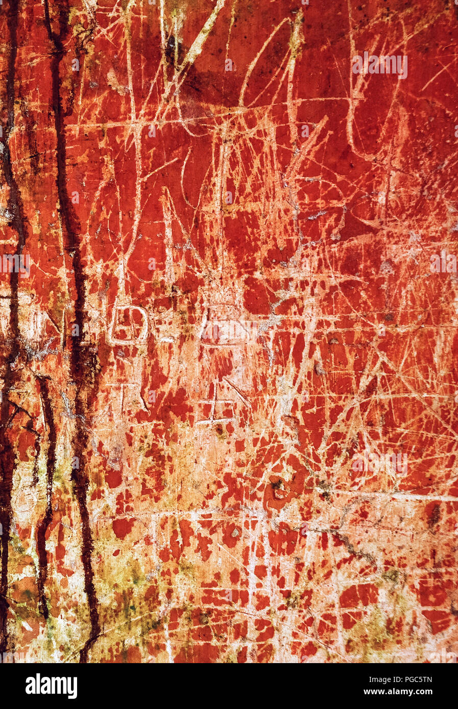 Old, abandoned, colorful and aged wall/metal texture/background Stock ...