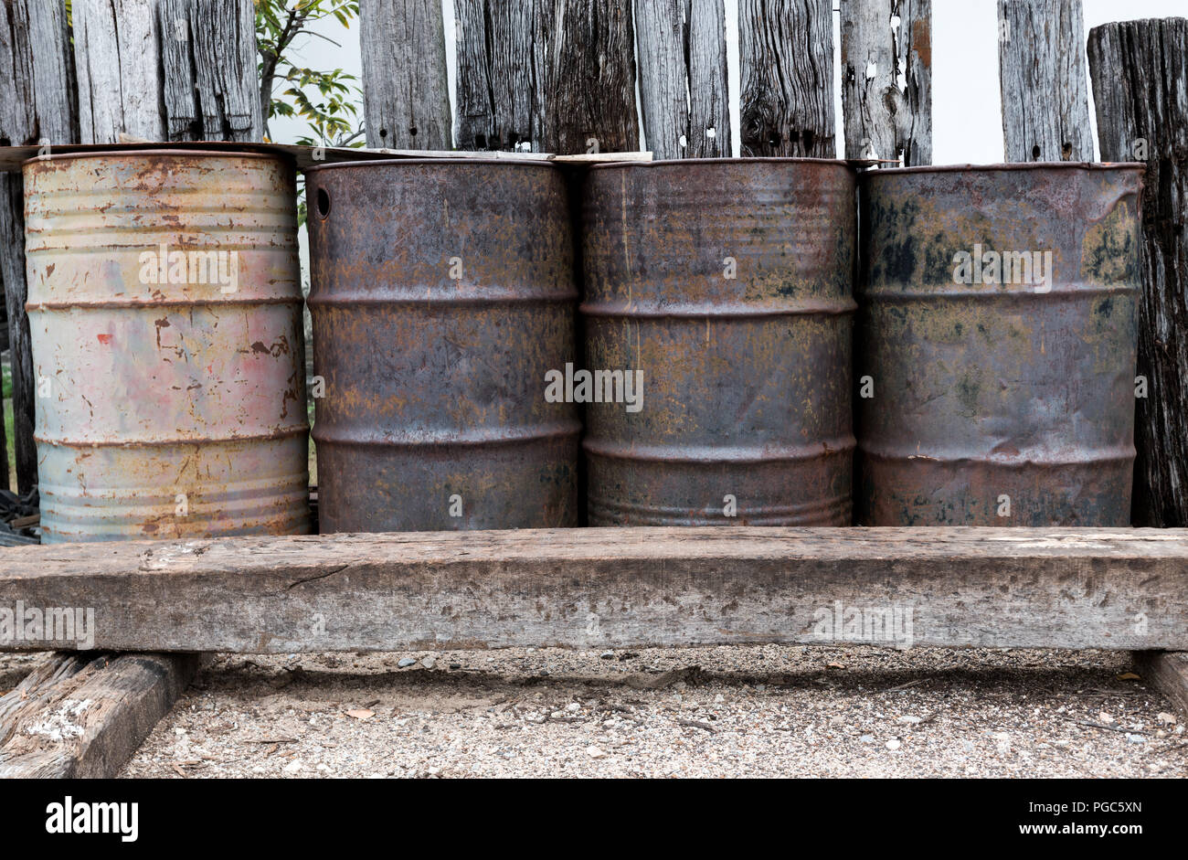 Iron barrel crude oil hi-res stock photography and images - Alamy