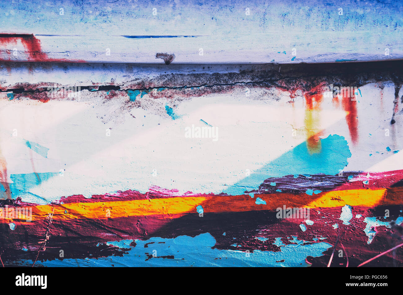 Old Wooden Boat Detail; Antique Paint Texture/background; Detail of a ...