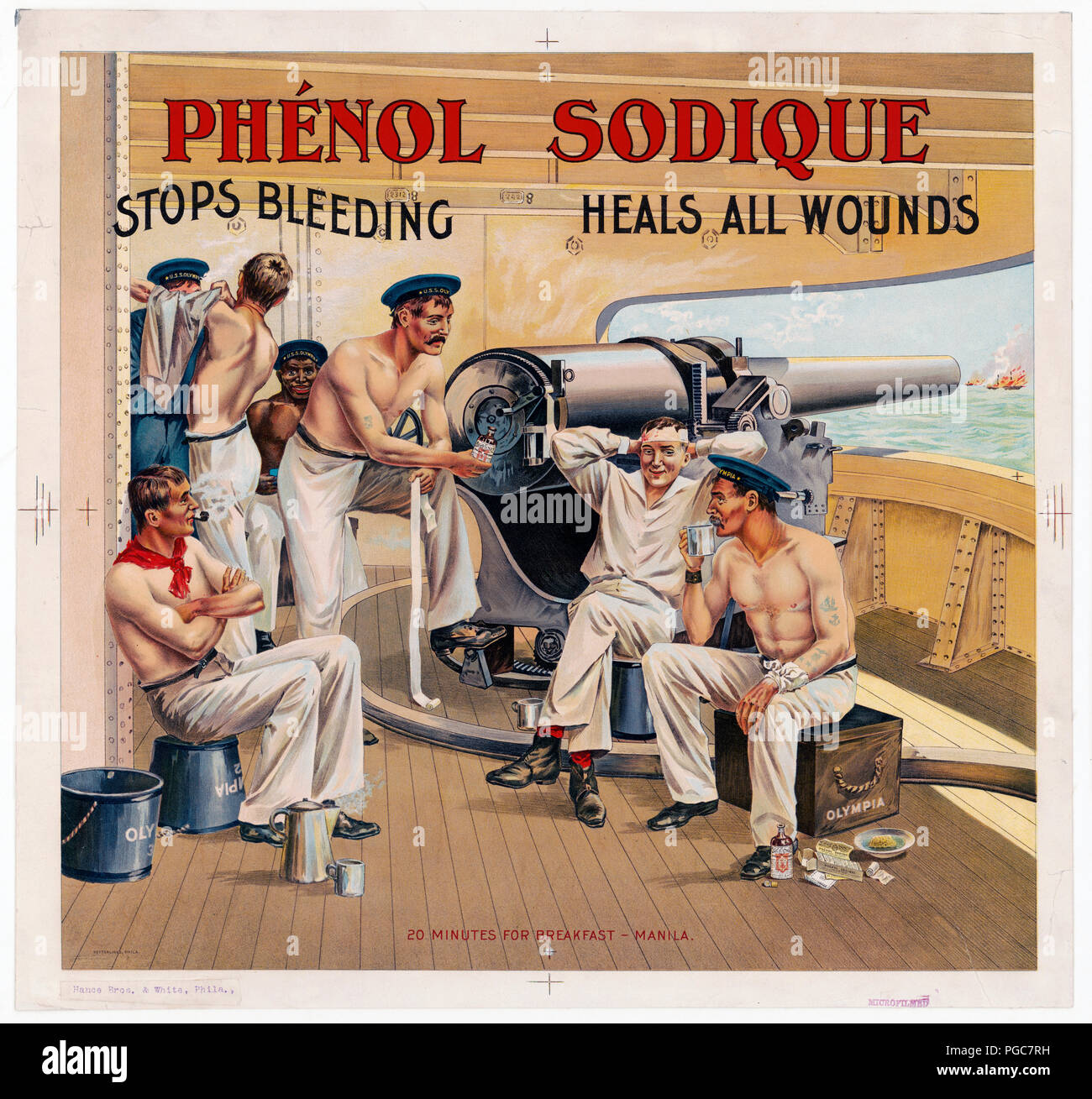 Phénol sodique stops bleeding heals all wounds Stock Photo - Alamy