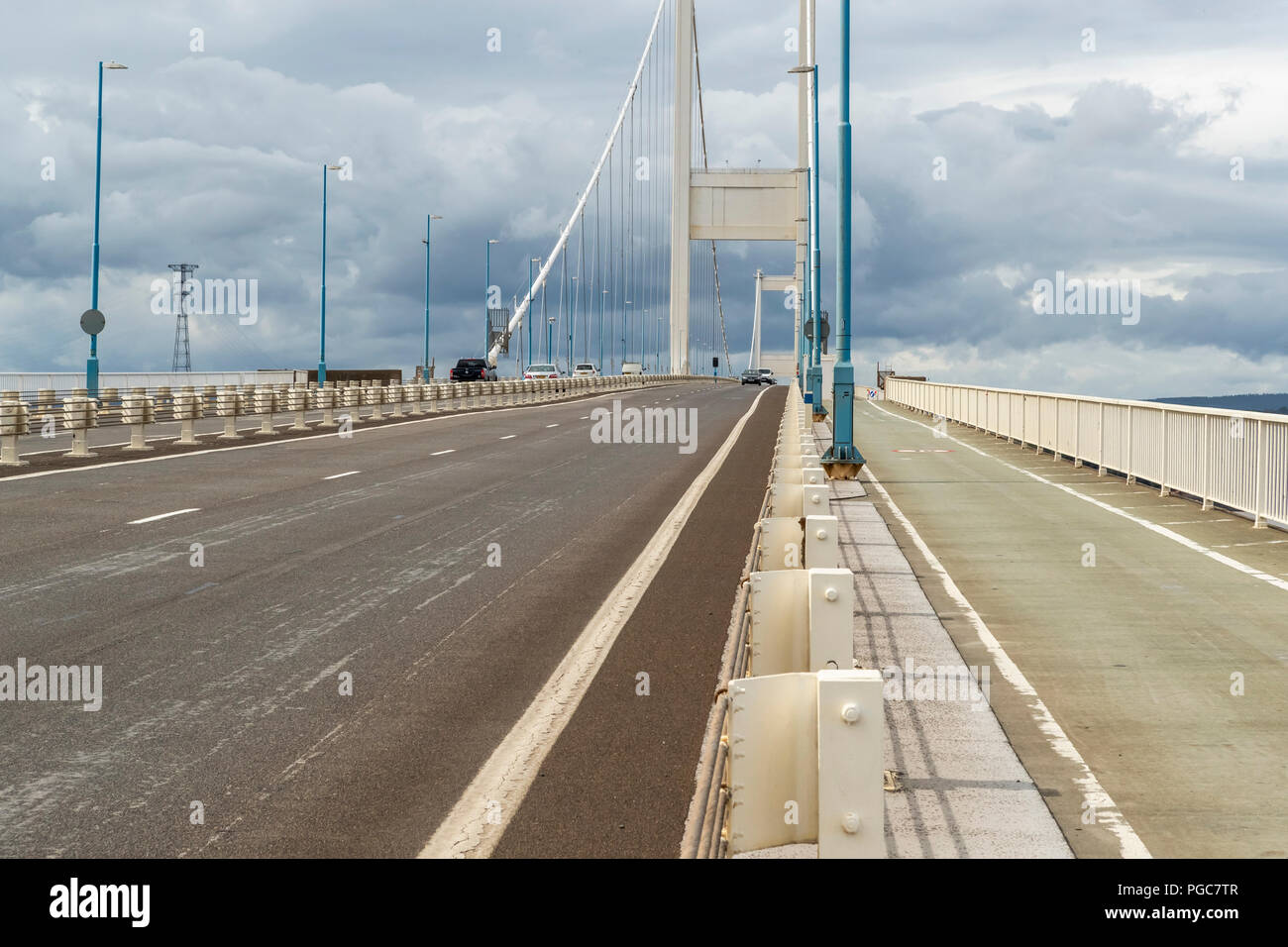 Bridge deck of the M48 Severn Bridge, Bristol, UK Stock Photo - Alamy