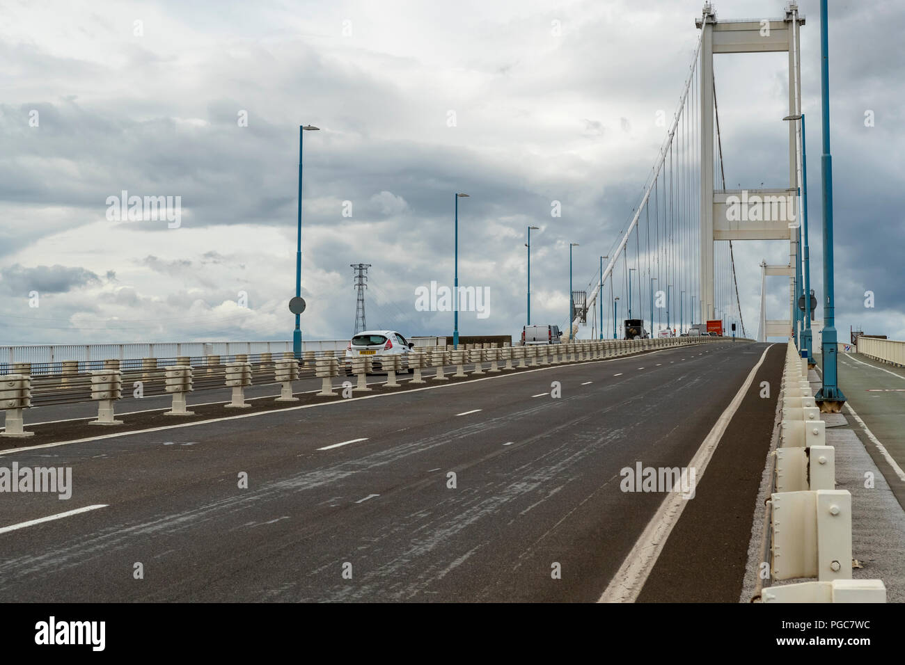 Bridge deck of the M48 Severn Bridge, Bristol, UK Stock Photo - Alamy