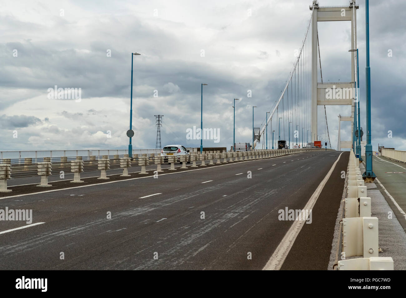 Bridge deck of the M48 Severn Bridge, Bristol, UK Stock Photo - Alamy