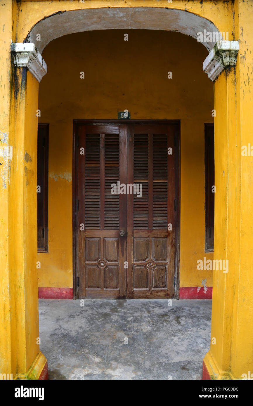 Vietnam Hoi Door Traditional Architecture High Resolution Stock ...