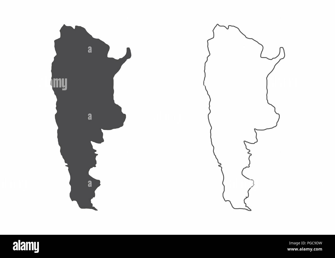 Maps of Argentina Stock Vector Image & Art - Alamy