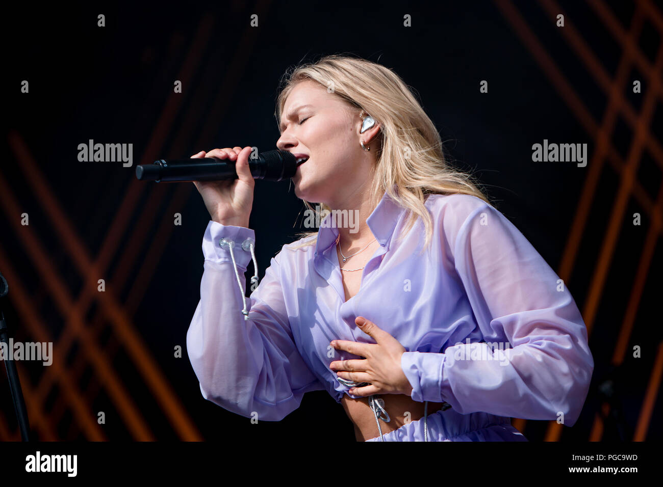 Norway, Bergen - June 16, 2018. The Norwegian singer, songwriter and ...