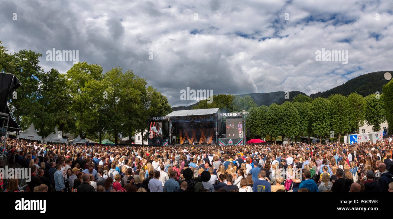 Norway, Bergen - June 16, 2018. The Norwegian singer, songwriter and ...