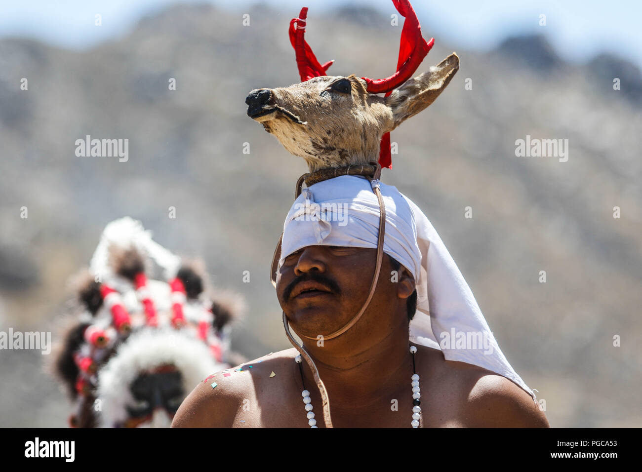 The Pharisees of the Yaqui tribe perform a mask burning ritual during ...