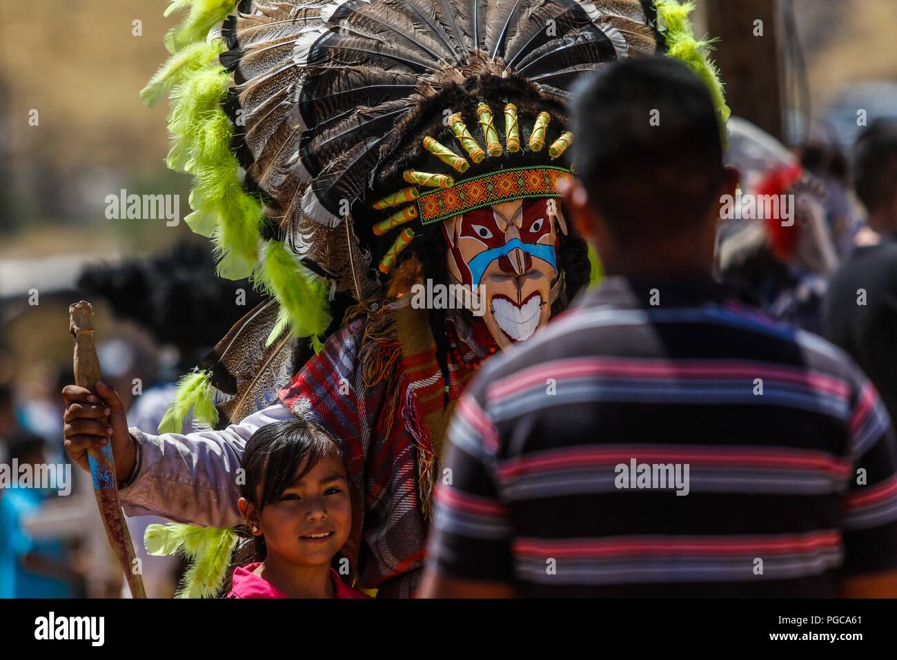 The Pharisees of the Yaqui tribe perform a mask burning ritual during ...