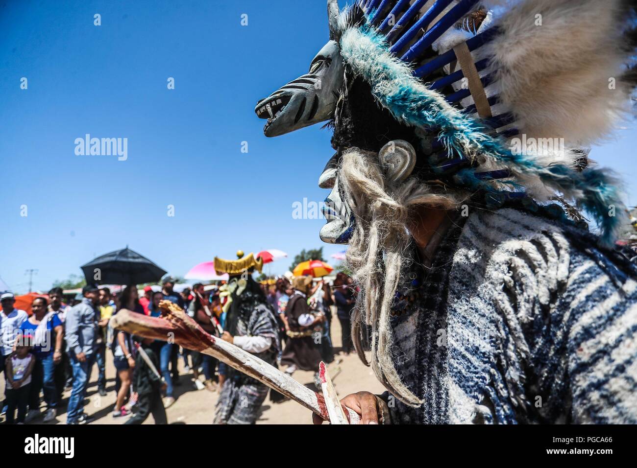 The Pharisees of the Yaqui tribe perform a mask burning ritual during ...