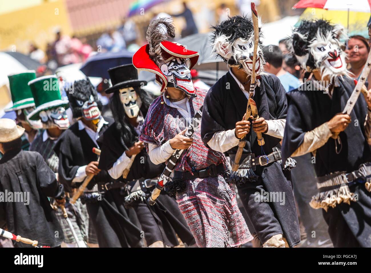 The Pharisees of the Yaqui tribe perform a mask burning ritual during ...