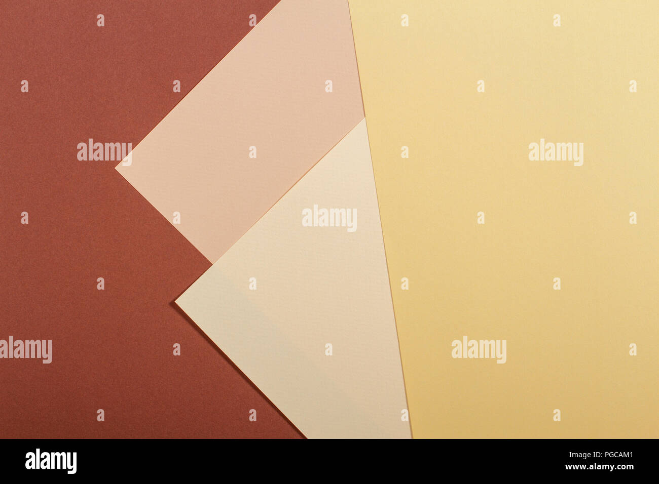 Abstract geometric paper texture cardboard background. Beige, brown ...