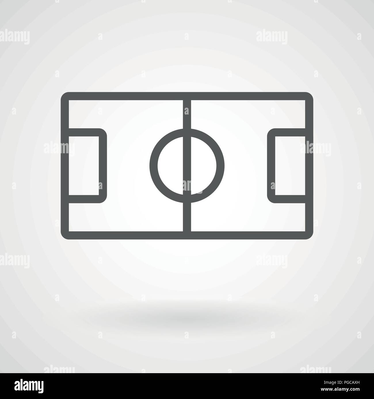 Football field icon, vector, illustration, eps file Stock Vector Image ...