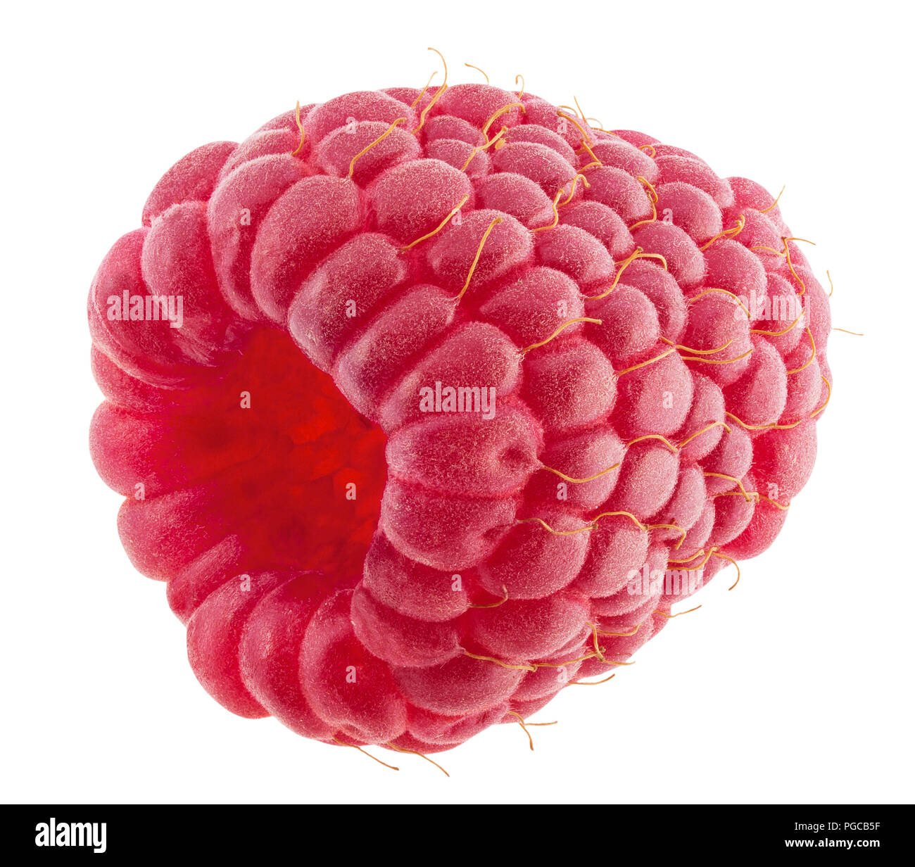 raspberry isolated on a white background Stock Photo - Alamy