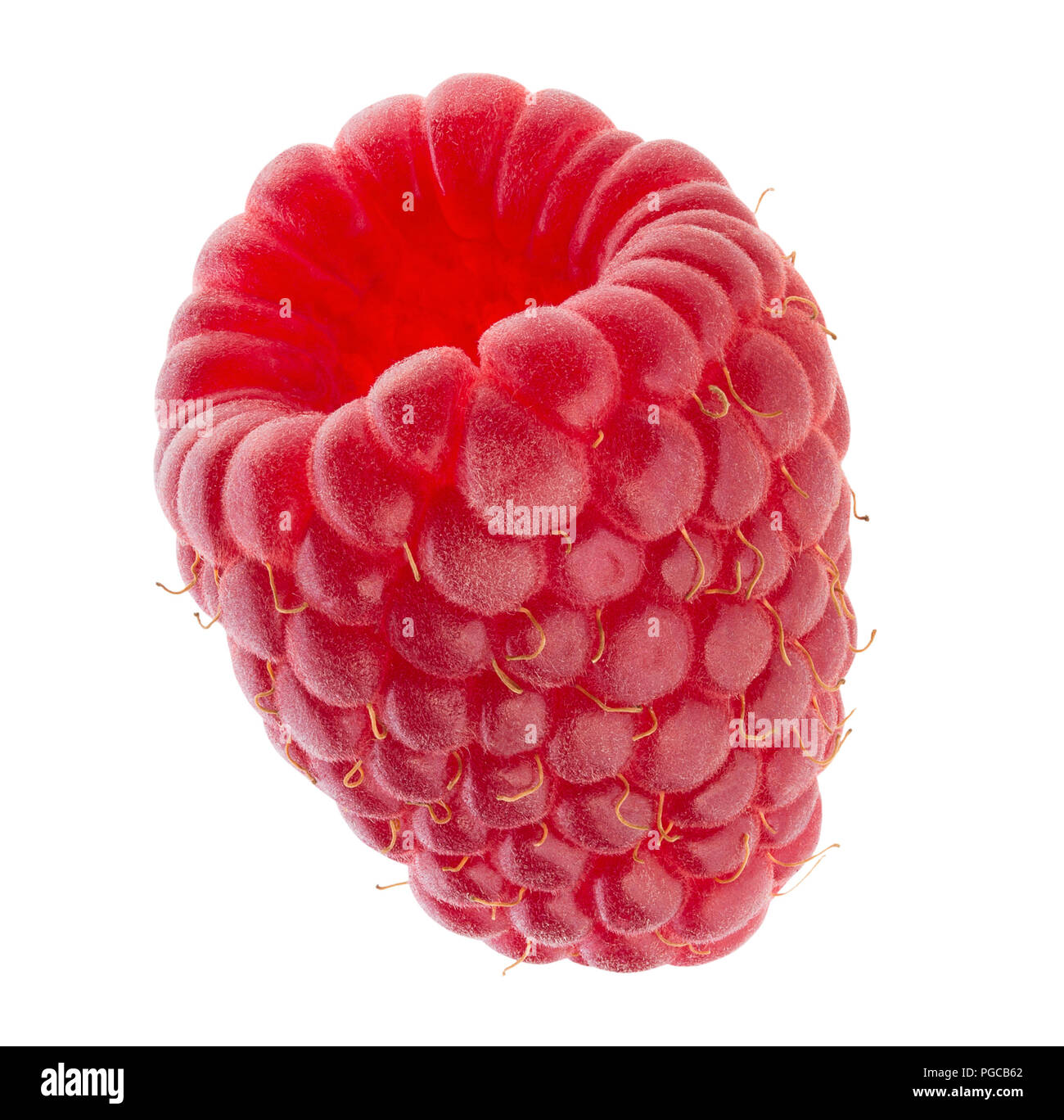 raspberry isolated on a white background Stock Photo - Alamy
