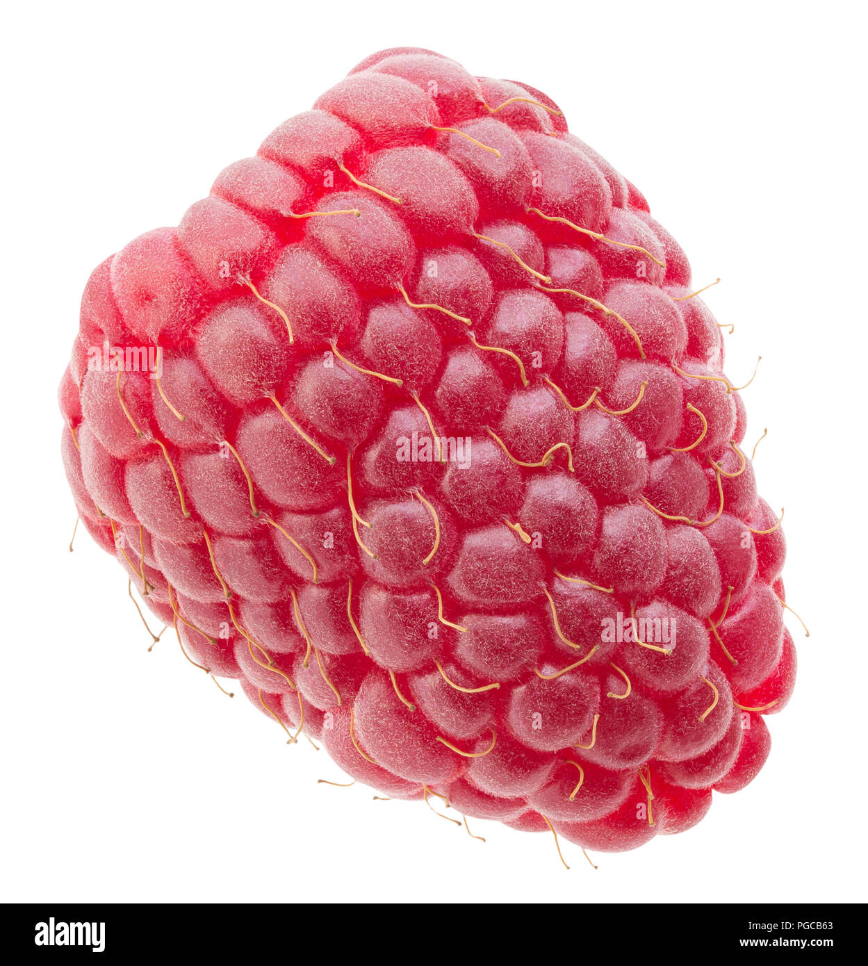 raspberry isolated on a white background Stock Photo - Alamy