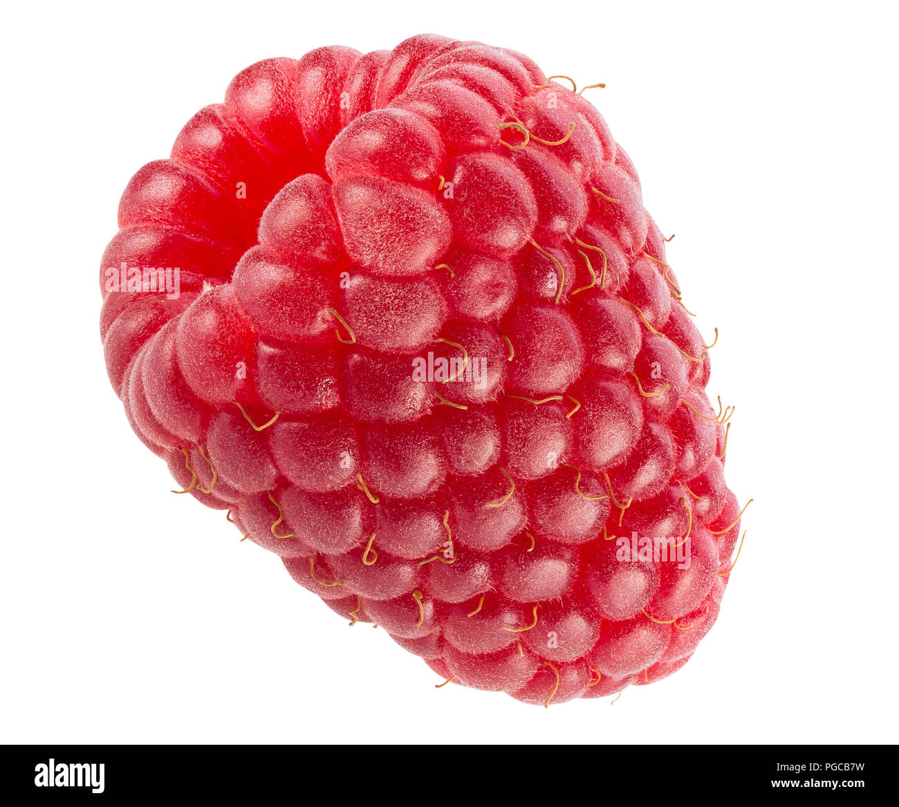 raspberry isolated on a white background Stock Photo - Alamy