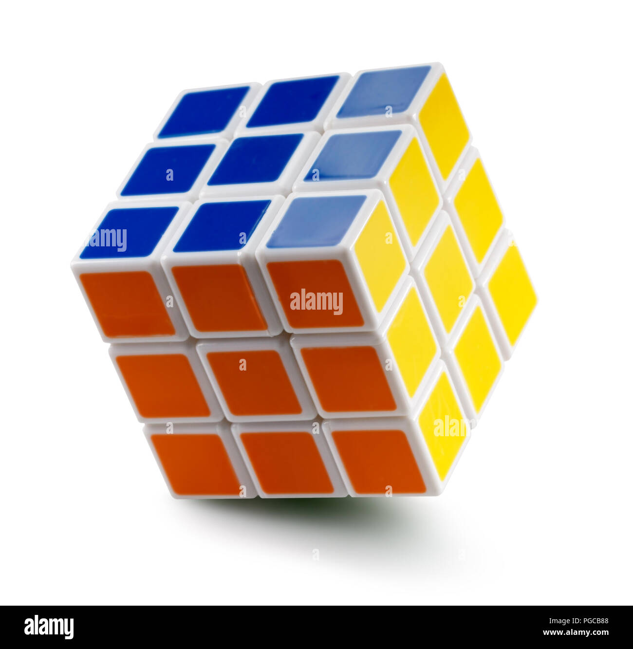 Solving a cube Cut Out Stock Images & Pictures - Alamy