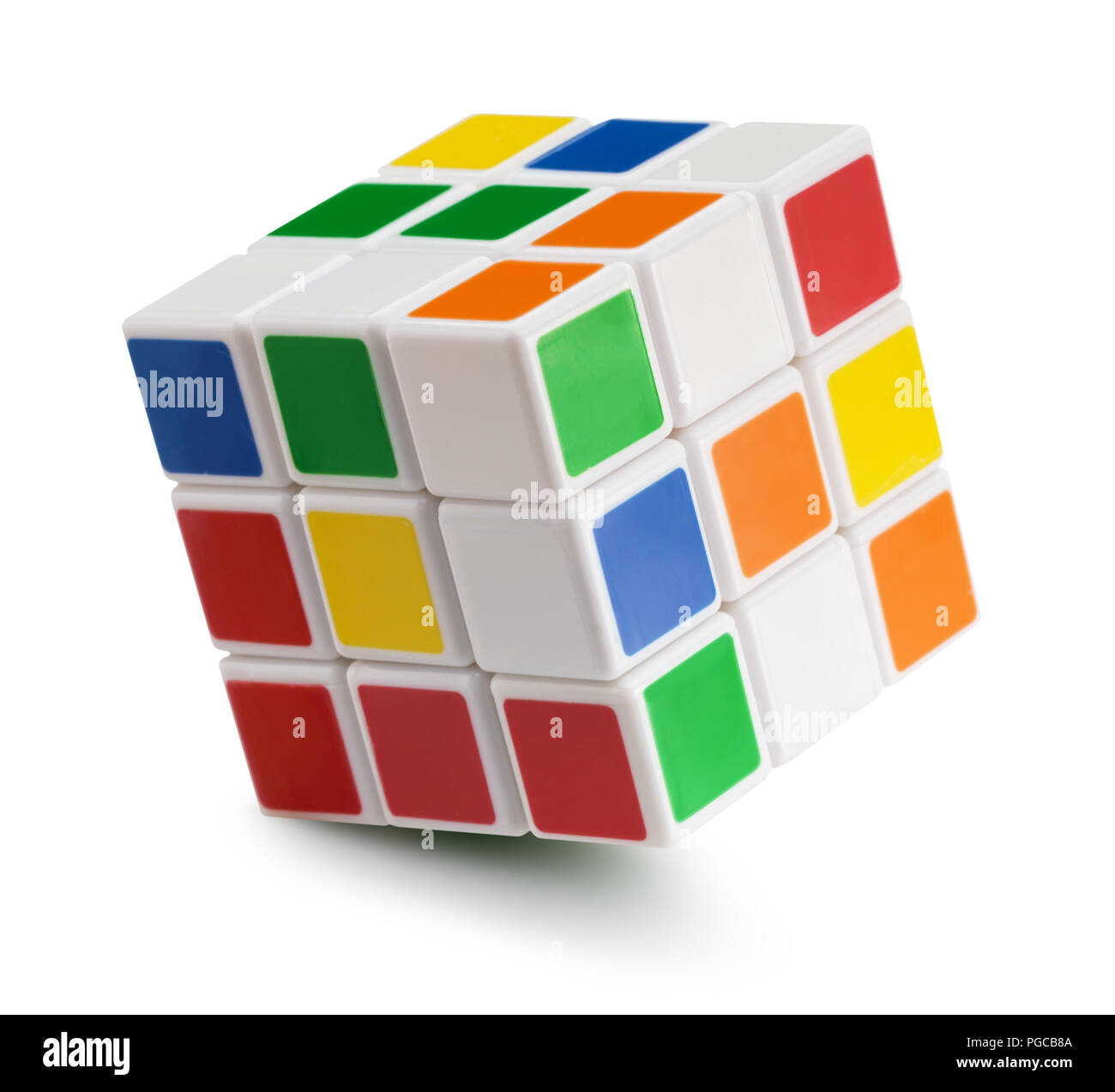 Cube isolated on a white background Stock Photo - Alamy