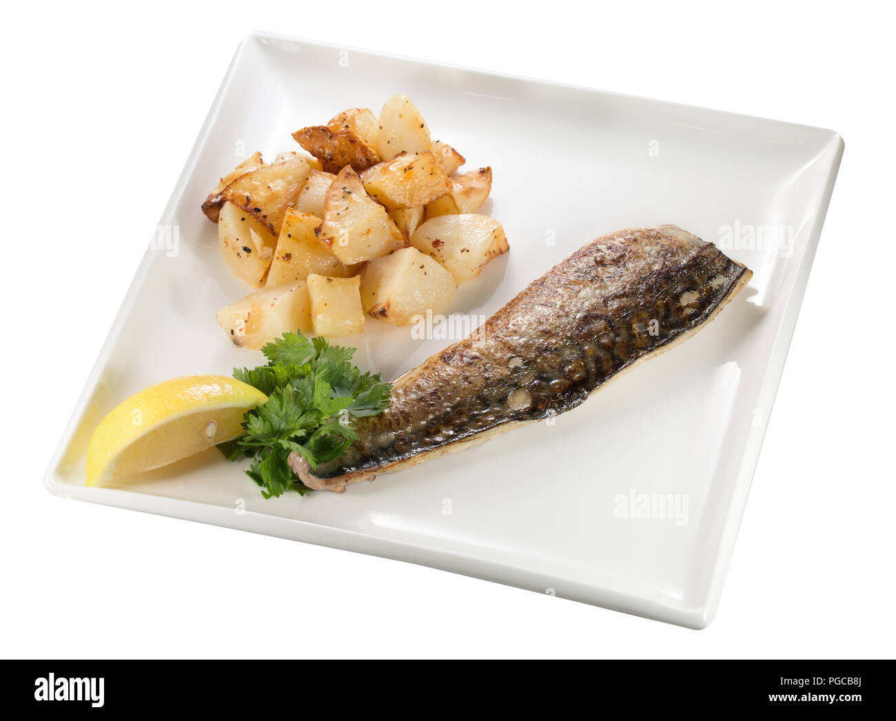 Roasted potatoes sauce Cut Out Stock Images & Pictures - Alamy