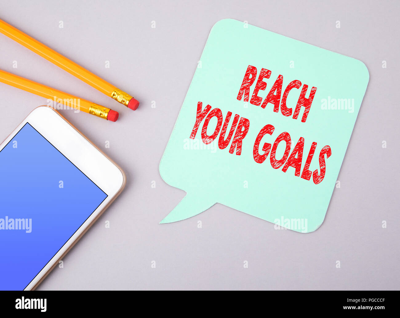 Reach Your Goals. Business concept Stock Photo - Alamy