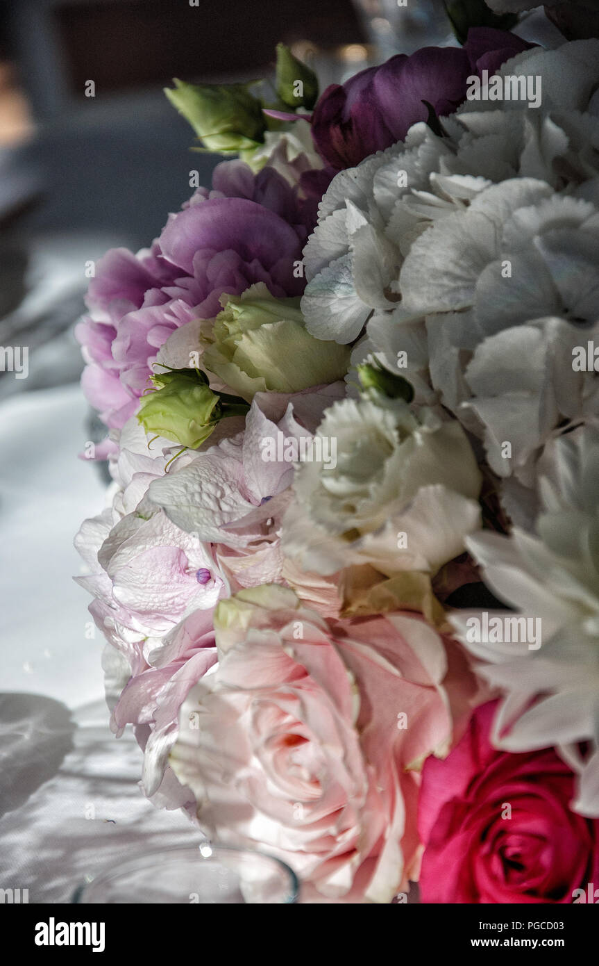Wedding bouquet in the shadow Stock Photo - Alamy