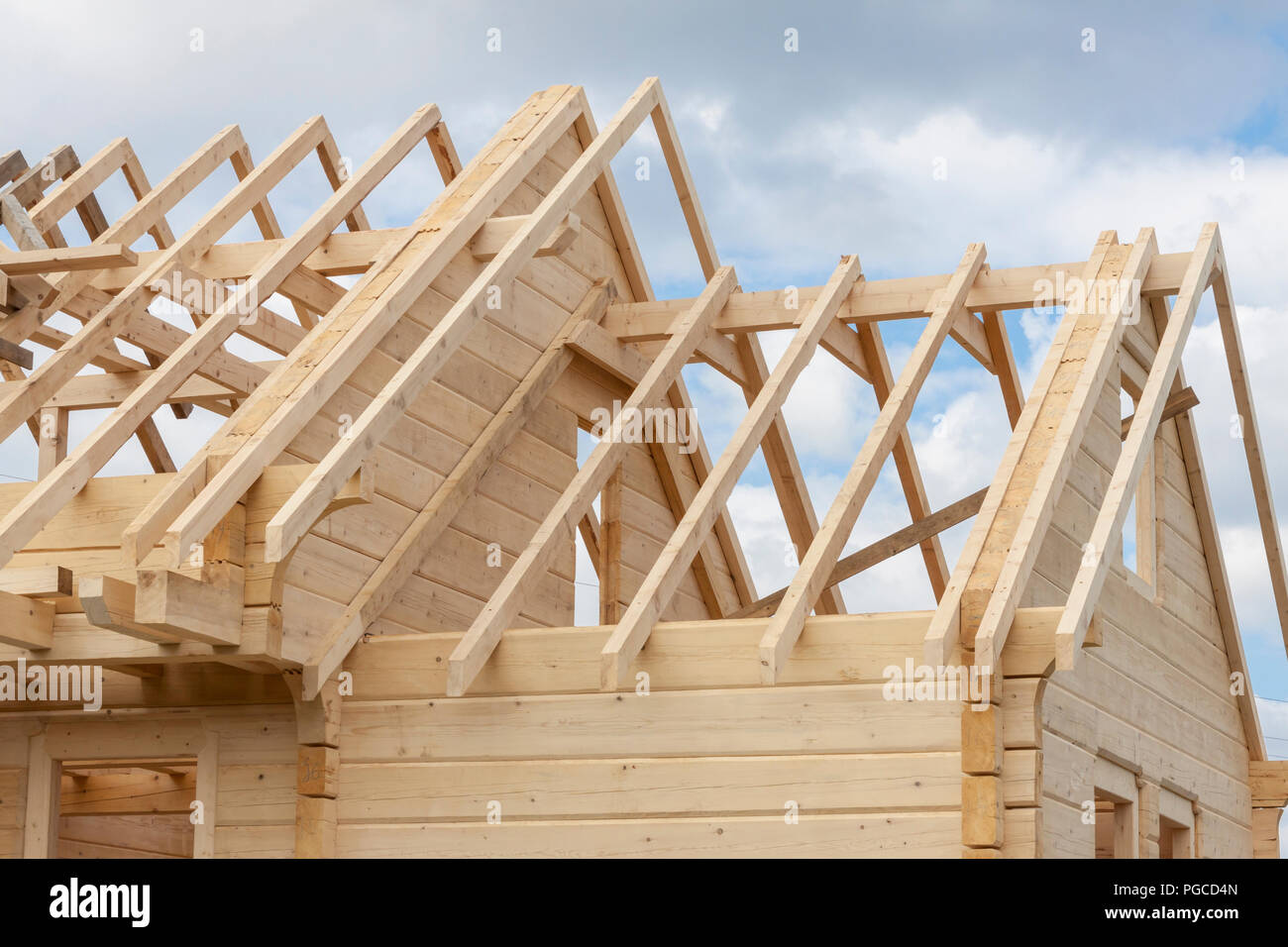 Detail incomplete wooden structure hi-res stock photography and images ...