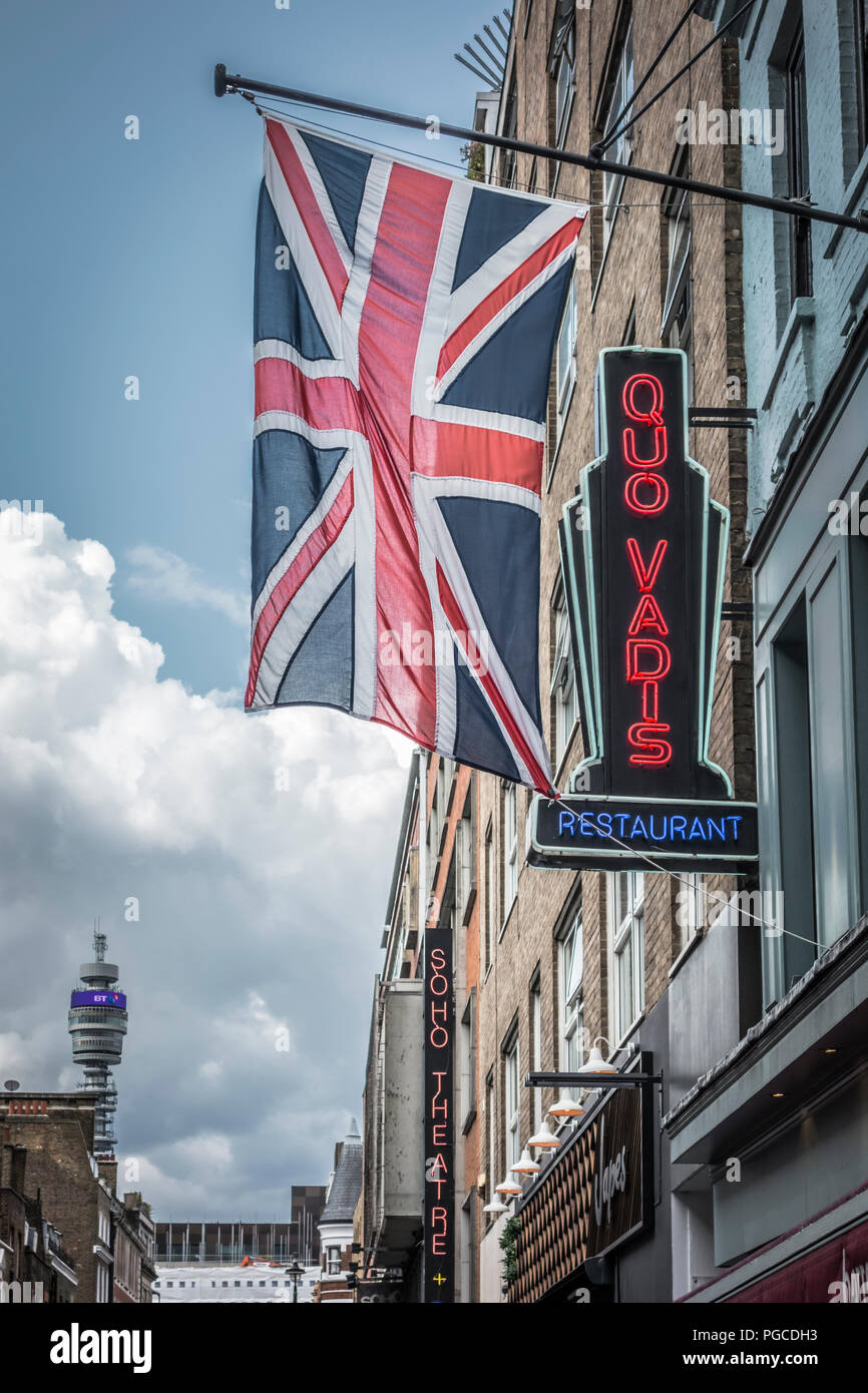 Quo Vadis, Dean Street, Soho, London, W1D, UK Stock Photo - Alamy